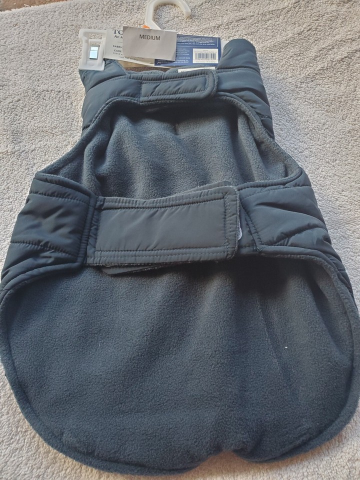 Top Paw Puffer Dog Coat XS/M/L/XL- Blk Gray Olive Green Navy * Benefits ...