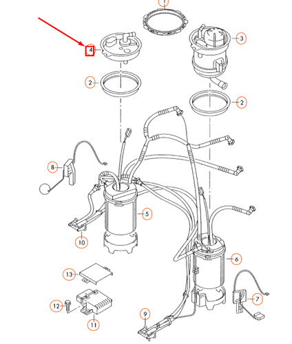 NEW AUDI Q7 4L RIGHT UPPER FUEL PRESSURE REGULATOR 7L8919679C OEM NO🇺🇸 ...
