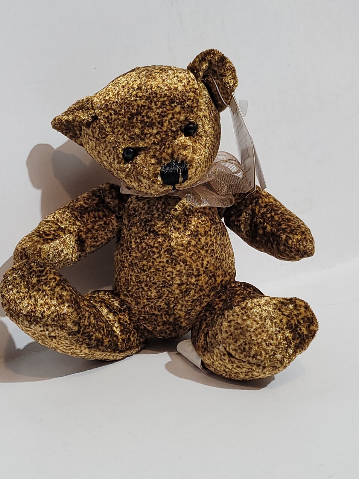 Kellytoy Vtg Bear Original Jewel-Tone Treasures Ivory Plush Animal 5 ...