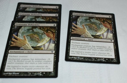 MTG card: 4x Gruesome Deformity, Black Common Enchantment from ...