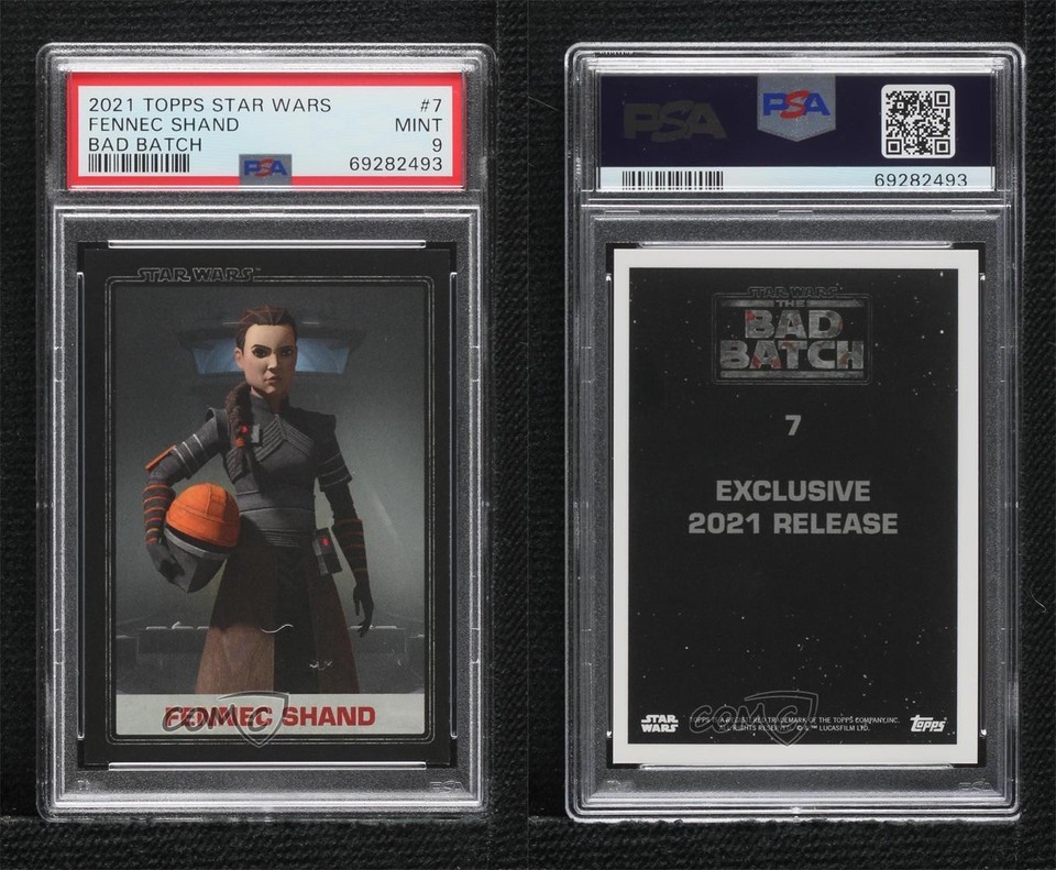 2021 Topps Star Wars - The Bad Batch eBay Exclusive Fennec Shand PSA 9 ...