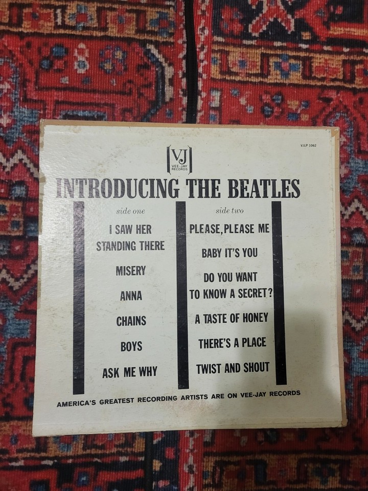 Introducing The Beatles – Vee Jay VJLP 1062 – 1964 Mono Black Label ...