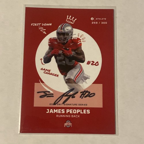 2024 ONIT Ohio State Buckeyes Football AUTOGRAPH card JAMES PEOPLES 259 ...