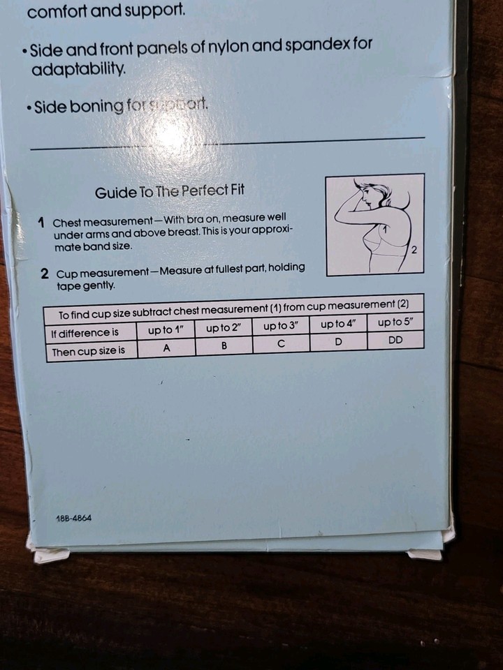 NEW Sears Bra White Poly-Cotton 42C Adjustable Back Closure Support ...