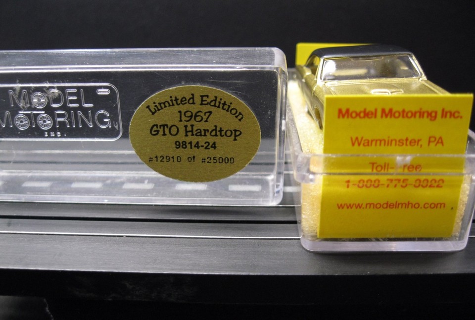 Perfect, 'Ltd Edition' Model Motoring GTO Hardtop (Gold/Black) w/ T-Jet ...