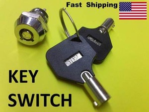 Mini Key Ignition Switch ON/OFF Lock Switch Key - 12MM - NEW - 2 keys ...