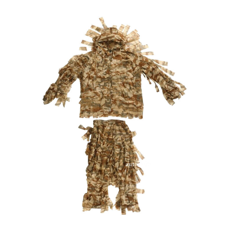 3D Desert Hunting Suit Camo Ghillie Suit Camouflage Hunting Clothing ...