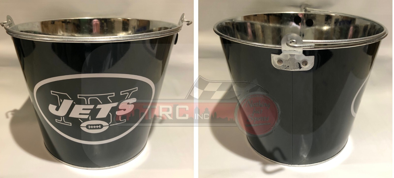 New York Jets NFL 5 Quart Galvanized Logo Beer Buckets W/Handle | eBay