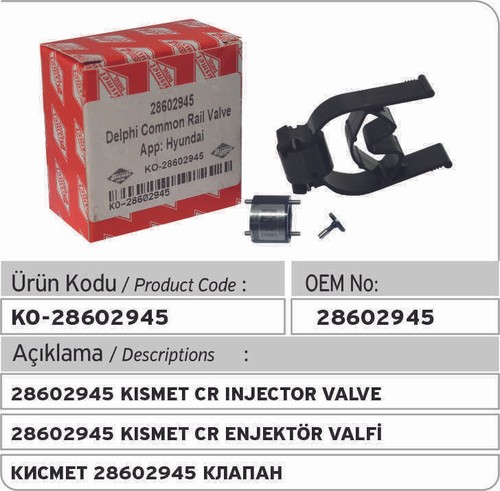 Delphi CR Injector Valve 28602945 for 28657626 - 28565337 - 28492677 ...