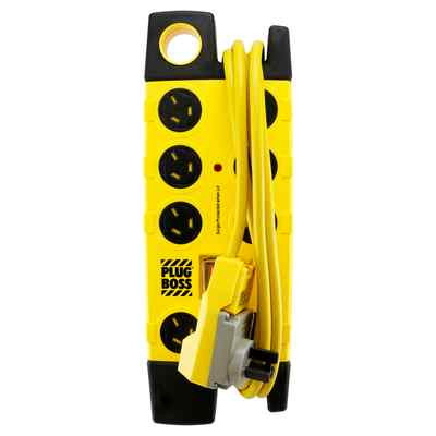 HPM 8 Outlet Plug Boss, Surge Protected 240V Power Board w/ 3 Meter ...