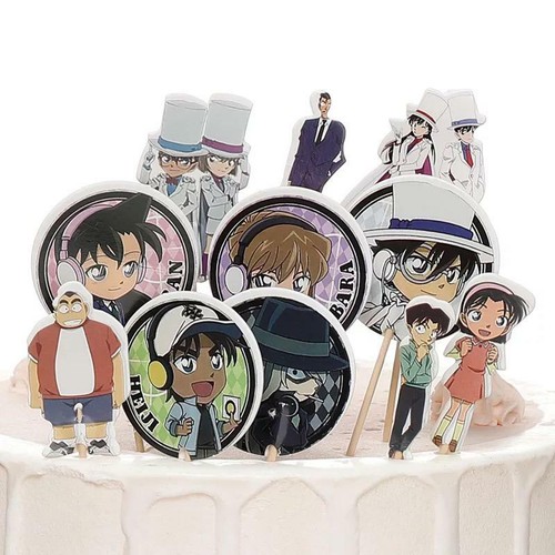 Detective Conan Cupcake Topper Picks 24pcs Japan Conan Case Closed Cake ...