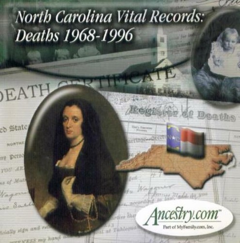 Ancestry North Carolina Vital Records Deaths 1968-1996 PC CD family ...