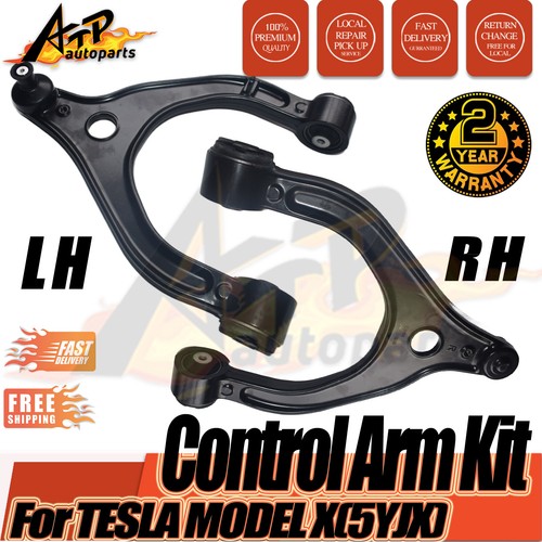 UPPER LEFT RIGHT FRONT WISHBONE CONTROL ARM FIT TESLA MODEL X(5YJX ...