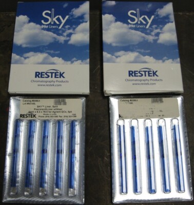 RESTEK CHROMATOGRAPHY SKY INLET LINERS CAT: 23305.5 4 MM X 6.3 X 78.5 5 ...