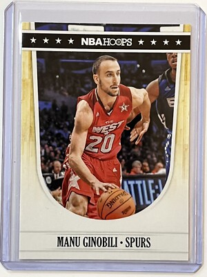 2011-12 NBA Hoops MANU GINOBILI San Antonio Spurs Basketball Card #267 ...