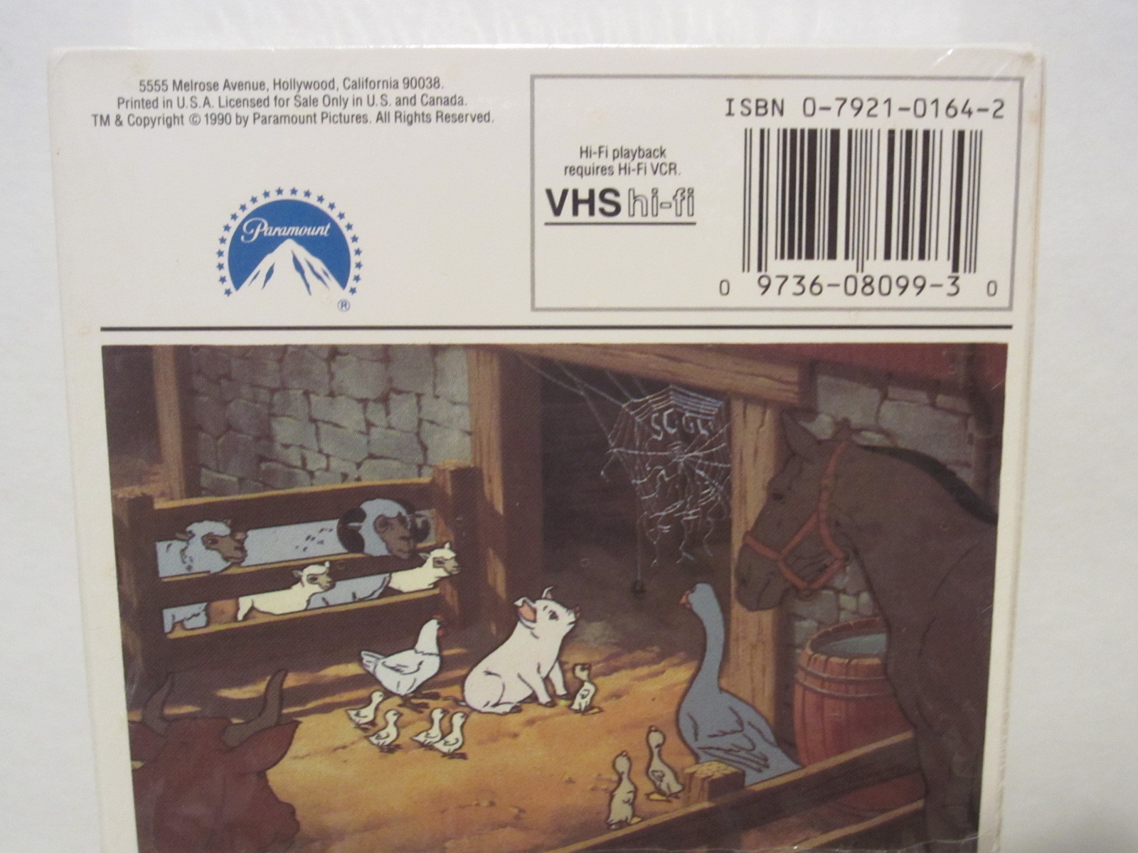 Charlotte's Web VHS 1973 1990 FULL LENGTH ANIMATED MOVIE Color New ...