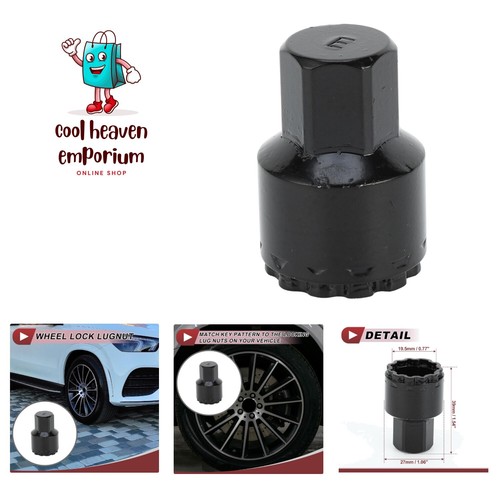 Wheel Lock Lugnut for Mercedes Benz Type E Anti-theft Screw Nut Removal ...