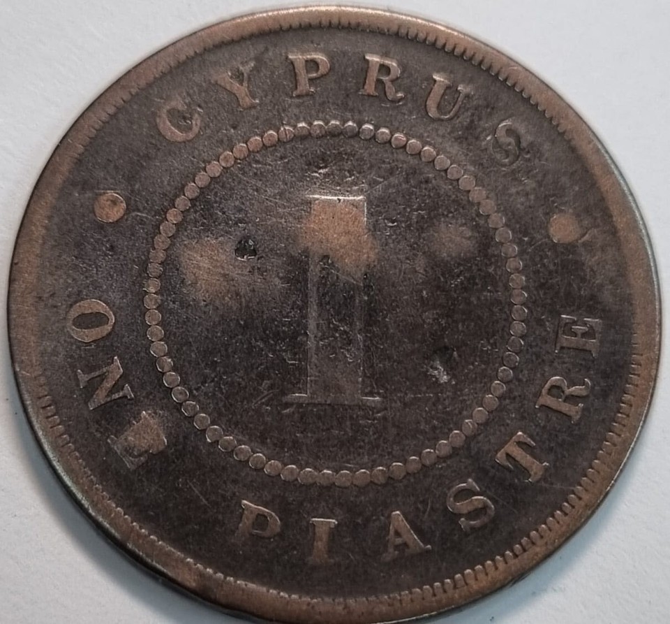 1 Piastre coin 1890 Cyprus Victoria | eBay