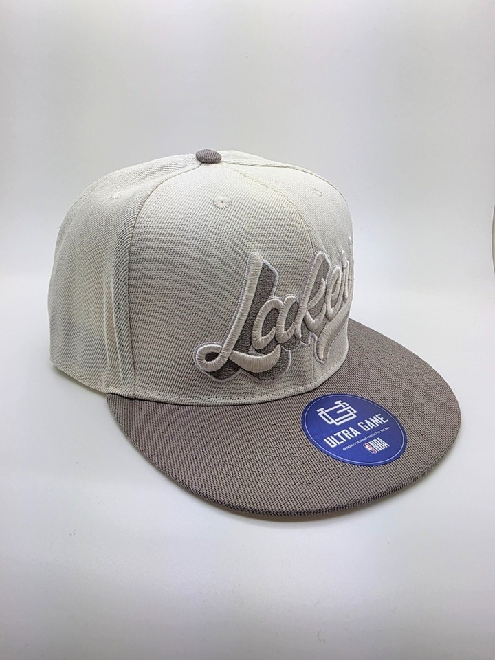 Los Angeles LA Lakers NBA Ultra Game Adjustable Snapback Khaki Hat Free ...