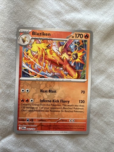 Pokemon TCG: Destined Rivals - Blaziken - 042/182 (Reverse Holo) | eBay