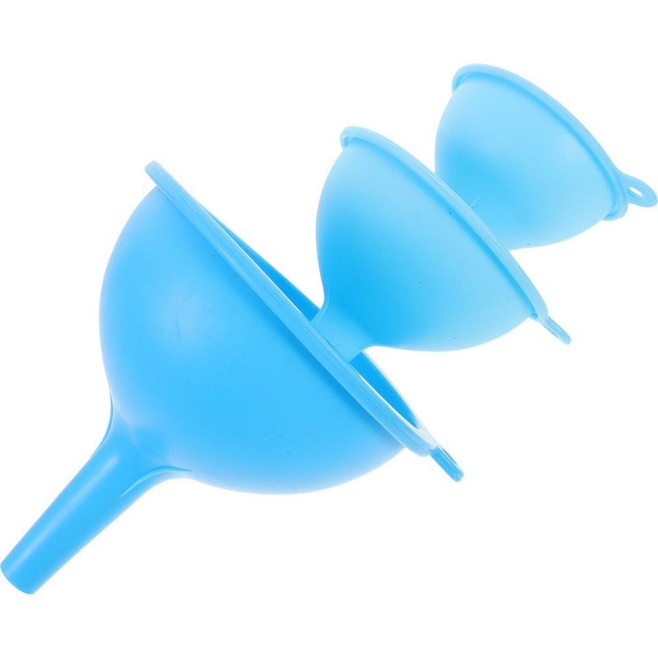 3 Pcs Filing Bottle Funnels Oil Funnels Juice Funnels Reusable Cooking ...