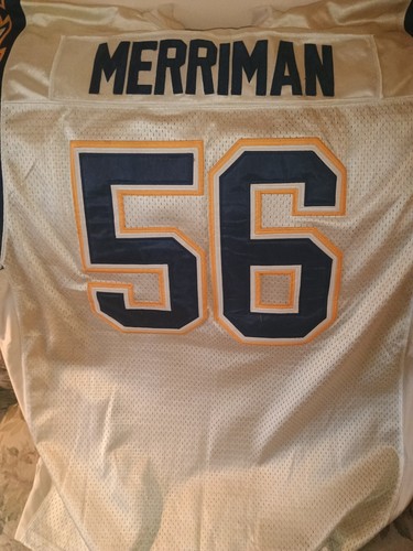 VINTAGE Shawne Merriman #56 SAN DIEGO CHARGERS SEWN WHITE Jersey Men’s ...