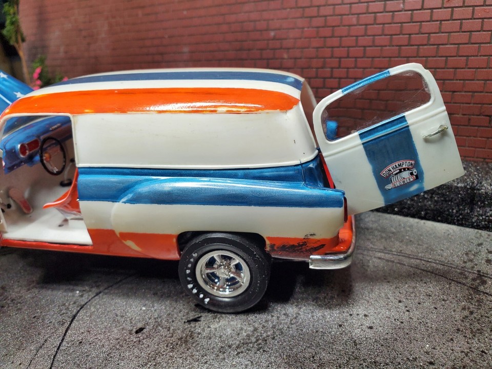 1/25 REVELL Built Model Car CHEVY PANEL ORIGINAL Nostalgia HOTROD 1973 ...