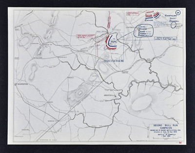 West Point Civil War Map - Second Bull Run - Battle of Chantilly ...