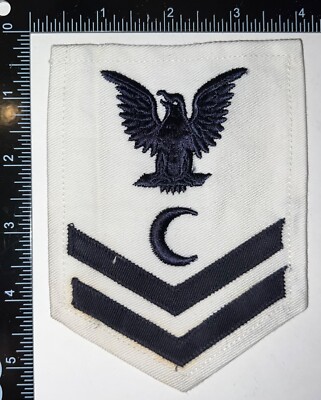 WWII US Navy USN Steward Cook Petty Officer 2nd Class Rate White Patch ...