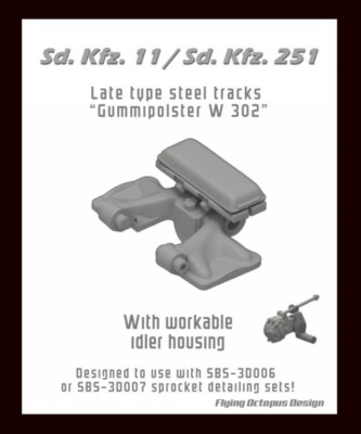 SBS Model 35043 1/35 Sd.Kfz.11, Sd.Kfz.251 Late Type Steel Tracks ...