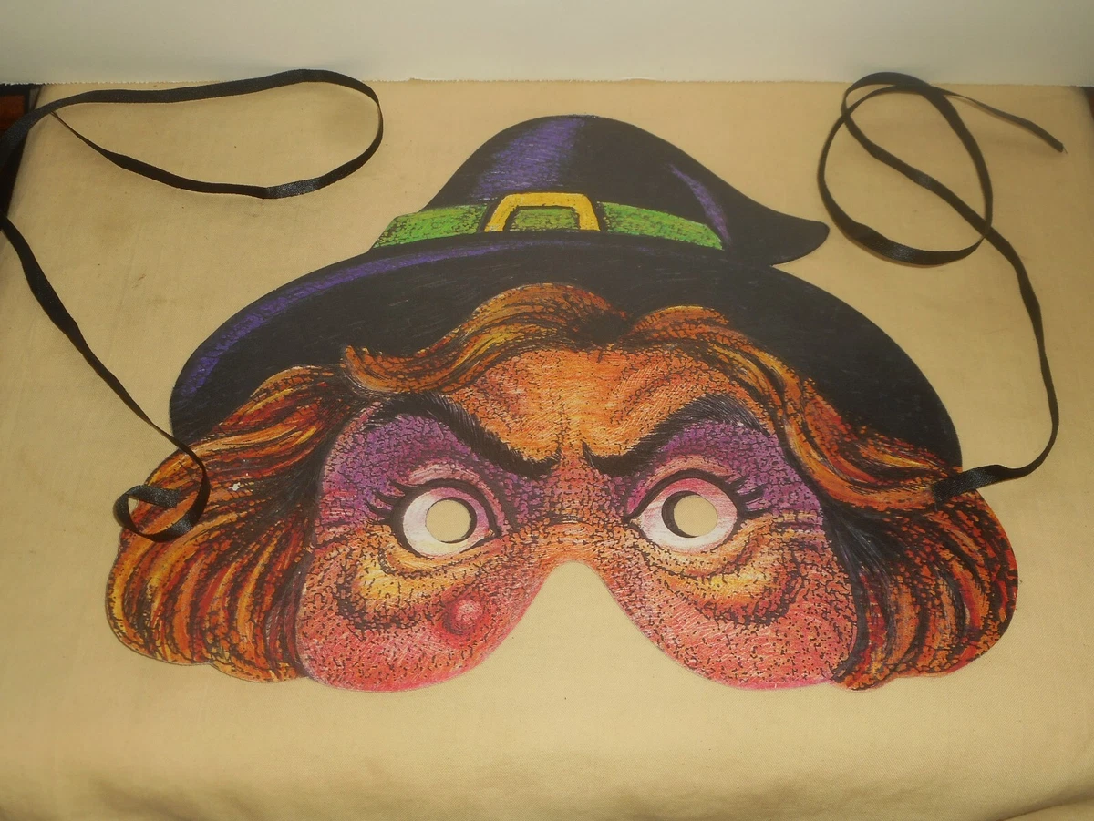 Vintage Halloween Witch Mask