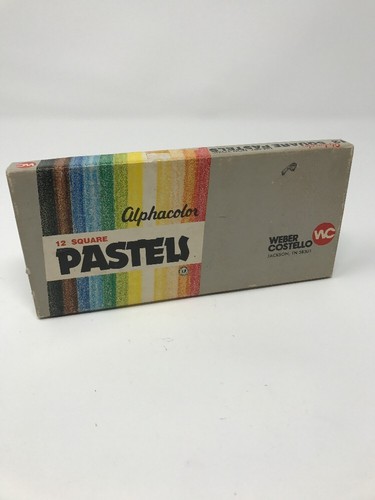 Vintage Weber Costello Alphacolor, 12 Pastels 105-007 C222 | eBay