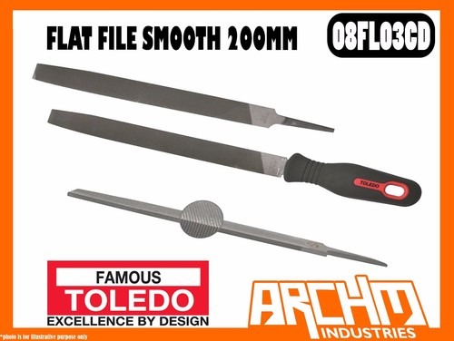 TOLEDO 08FL03CD - FLAT FILE SMOOTH - 200MM RECTANGULAR TAPERED WIDTH ...