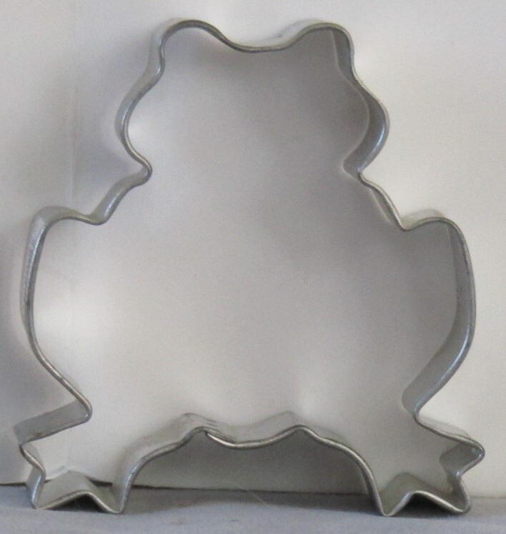 NEW Wide BULLFROG - TOAD Metal COOKIE CUTTER approx 3" x 2.75" x .1 ...