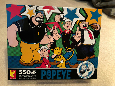 NIB Ceaco Popeye 550 Piece Jigsaw Puzzle With Puzzle Poster | eBay