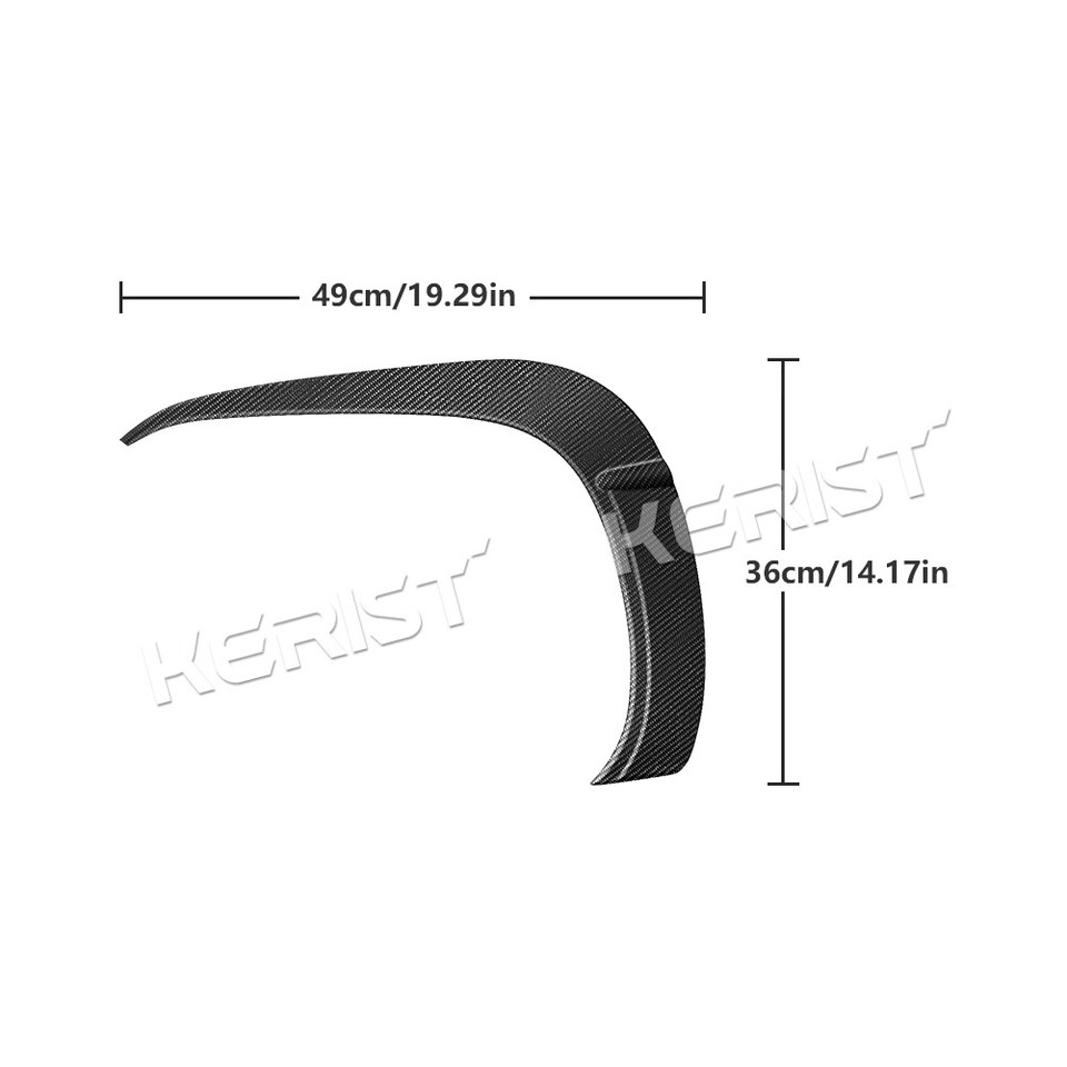 Carbon Fiber Front Fog Bumper air intake Trim For Ferrari Purosangue ...