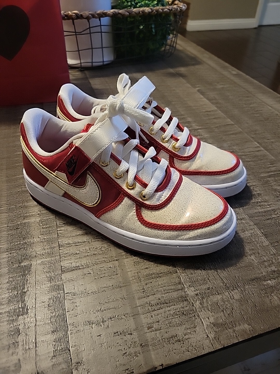 Size 8 - Nike Vandal Low Varsity Red Glitter W for sale online | eBay