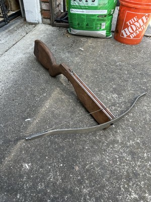 VINTAGE WHAM-O POWERMASTER CROSSBOW ARCHERY WOODEN | eBay