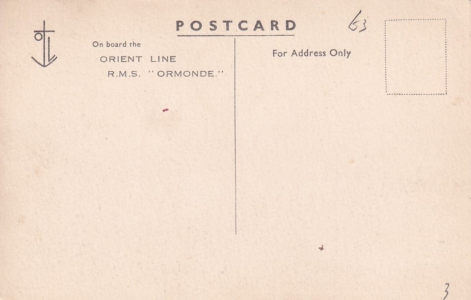 ORIENT LINE RMS ORMONDE. Shipping Vintage Postcard | eBay
