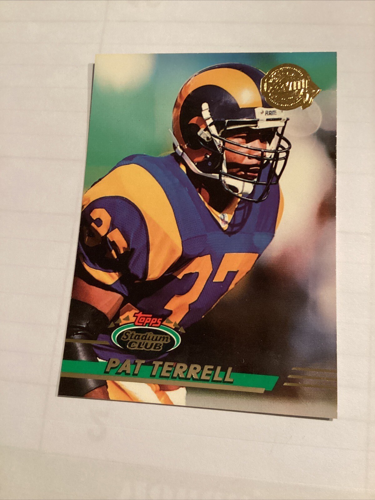 1993 Stadium Club Super Teams Bowl Pat Terrell #398 Los Angeles Rams | eBay