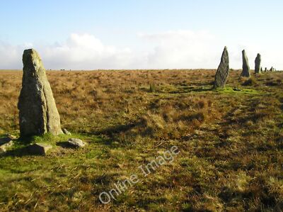Photo 12x8 Stalldown stone row Torr/SX6160 c2004 | eBay UK