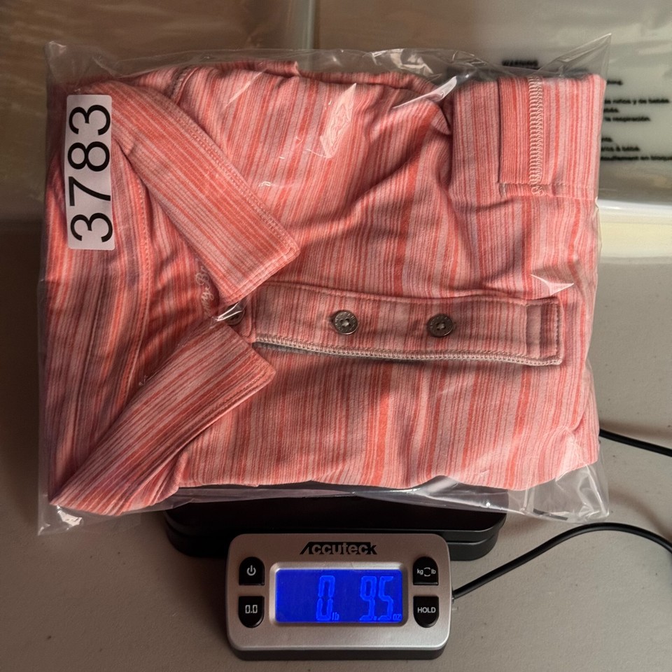 Tommy Bahama Island Zone Polo Shirt Mens XL Pink Stripes Golf Beach ...