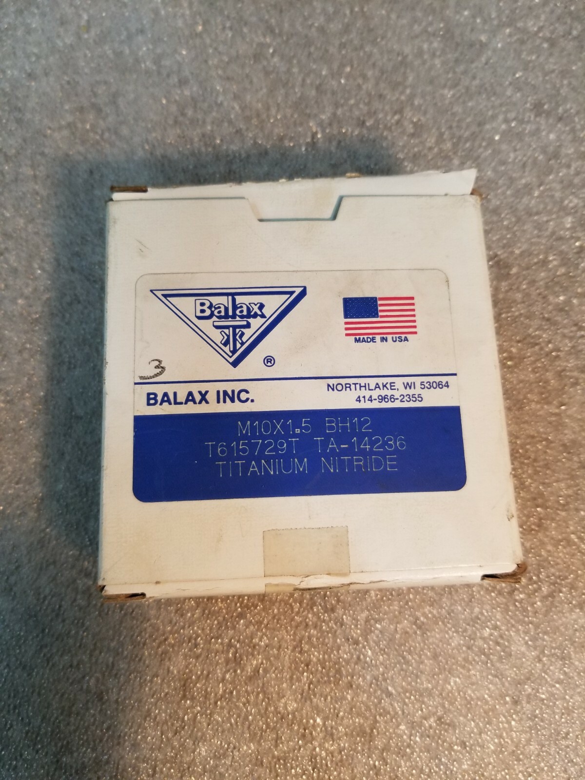 Balax Inc // Bottoming Form Taps (9) // M10 x 1.5 // TiN Coating // IPS ...