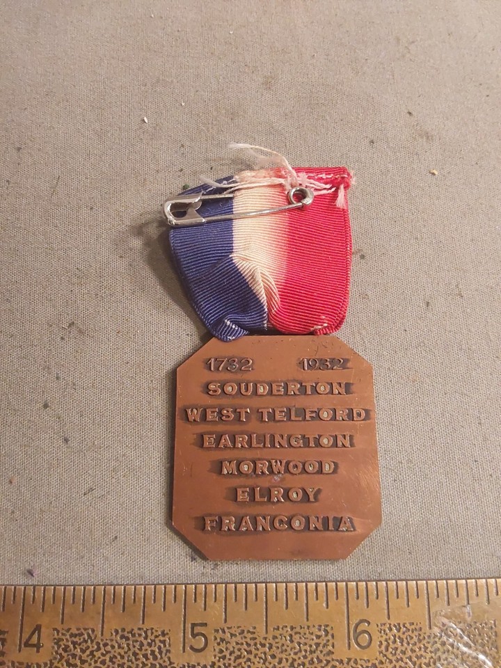 1932 200th Anniversary Franconia Township Souderton Telford Earlington ...