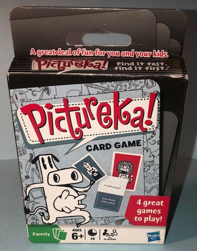 Pictureka Card Game for Family 2008 Hasbro 2+ Players 4 Great Games Age ...