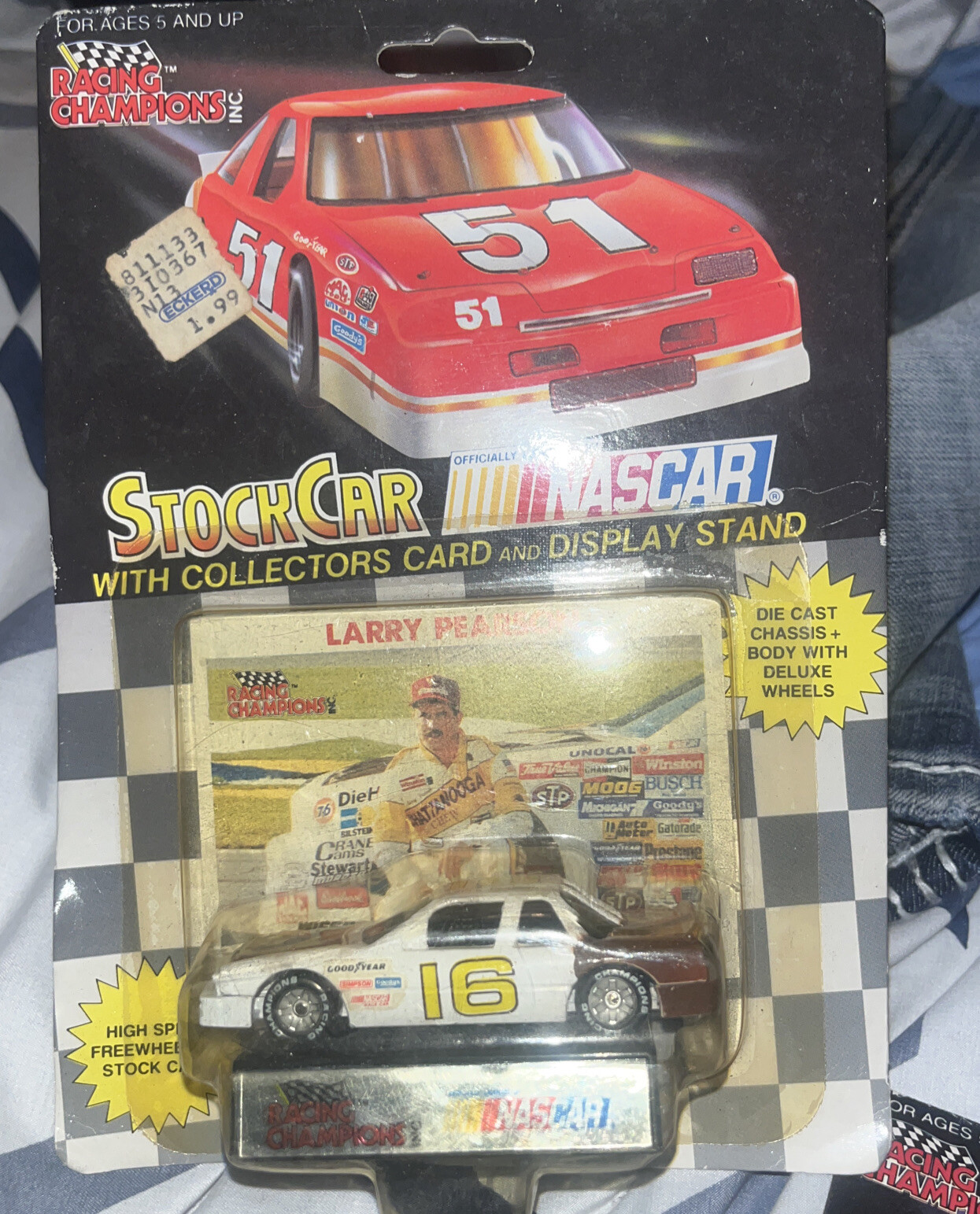 Racing Champions Stock Car #16 Larry Pearson 1/64 Scale Carded | eBay