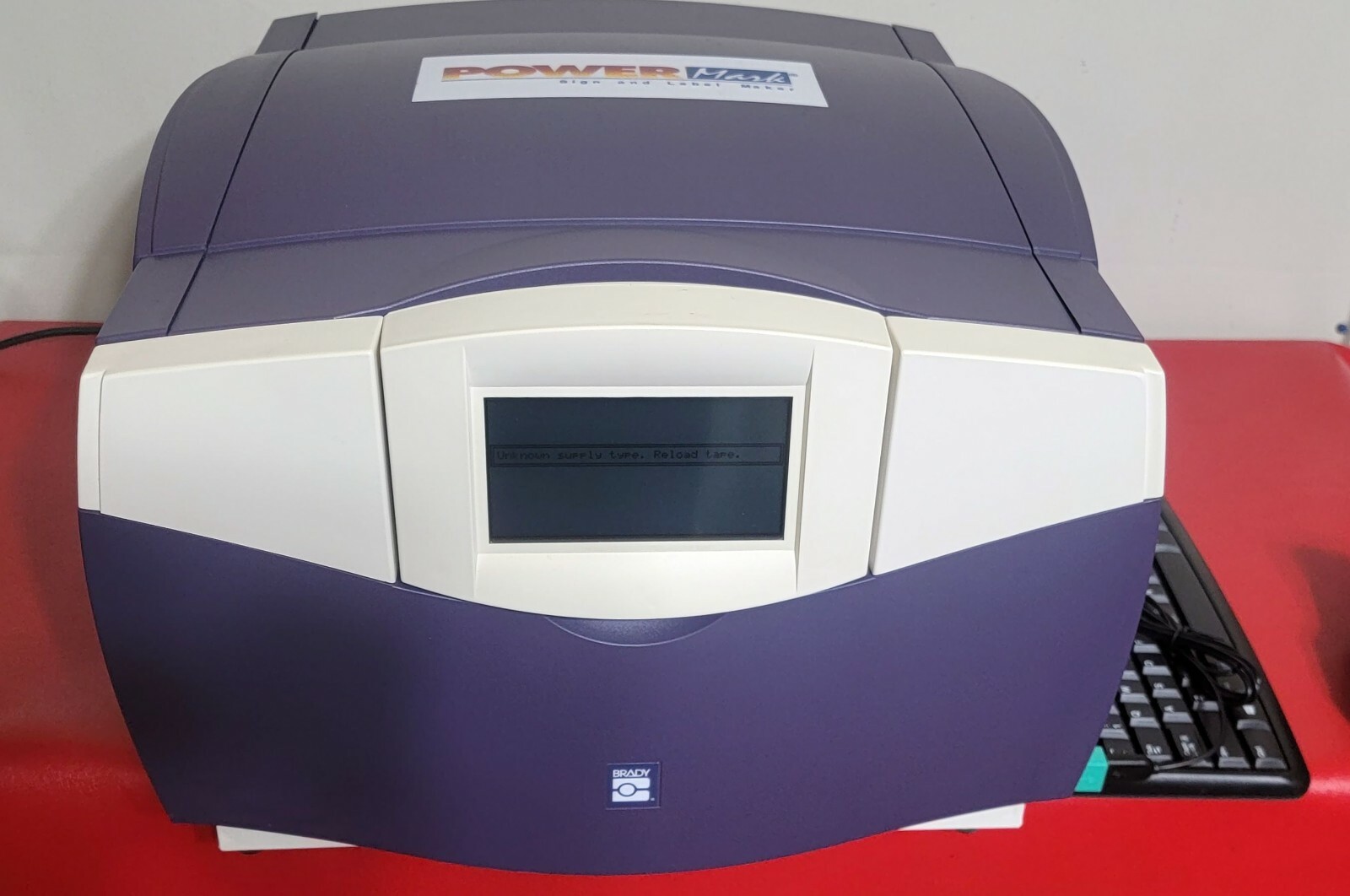 Brady Power Mark Sign & Label Maker Laser Thermal Technology PM3 Rated ...