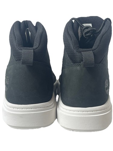 Timberland Mens Allston Mid Lace Up Sneaker Nubuck Sneaker Boots Black ...