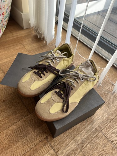 Bronx women’s/ Unisex Leather Low Top Lace Up Colourblock Trainers ...