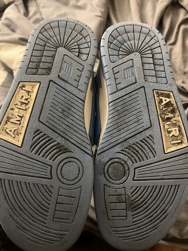 blue and white skeleton top sneakers Amiri shoes | eBay